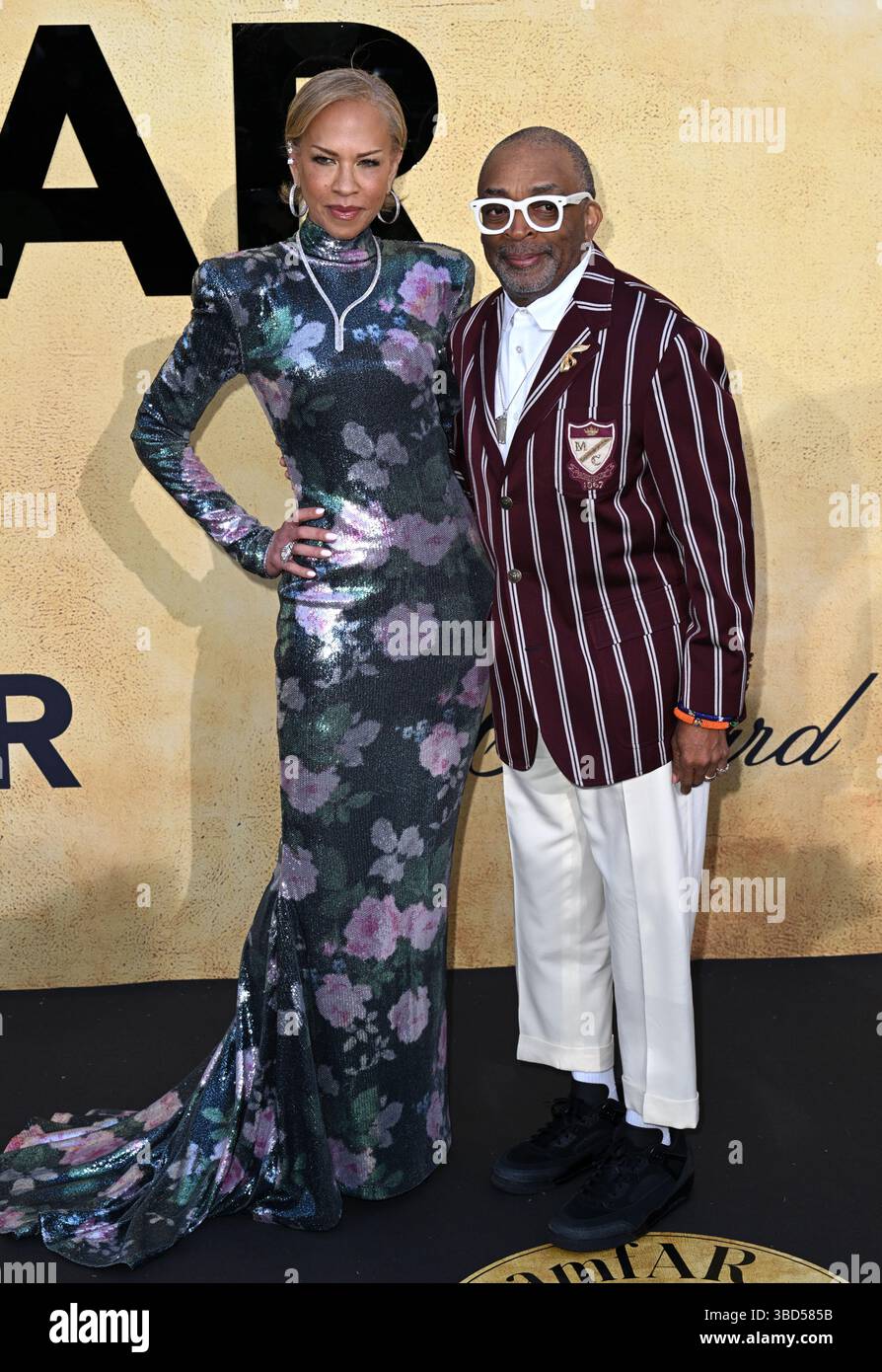 Cannes, France. May 22nd, 2025. Tonya Lewis Lee and Spike Lee attending ...