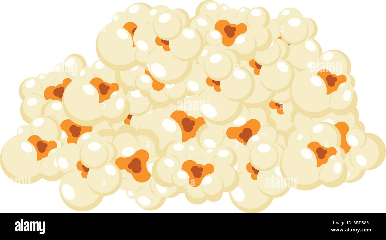 Pile of popcorn kernels. Vector Stock Vector Image & Art - Alamy