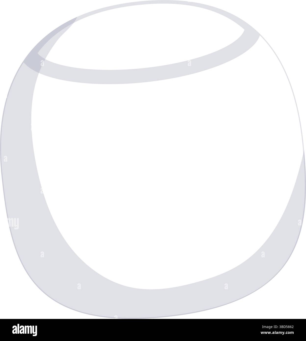 Empty glass bowl white Stock Vector Images - Alamy