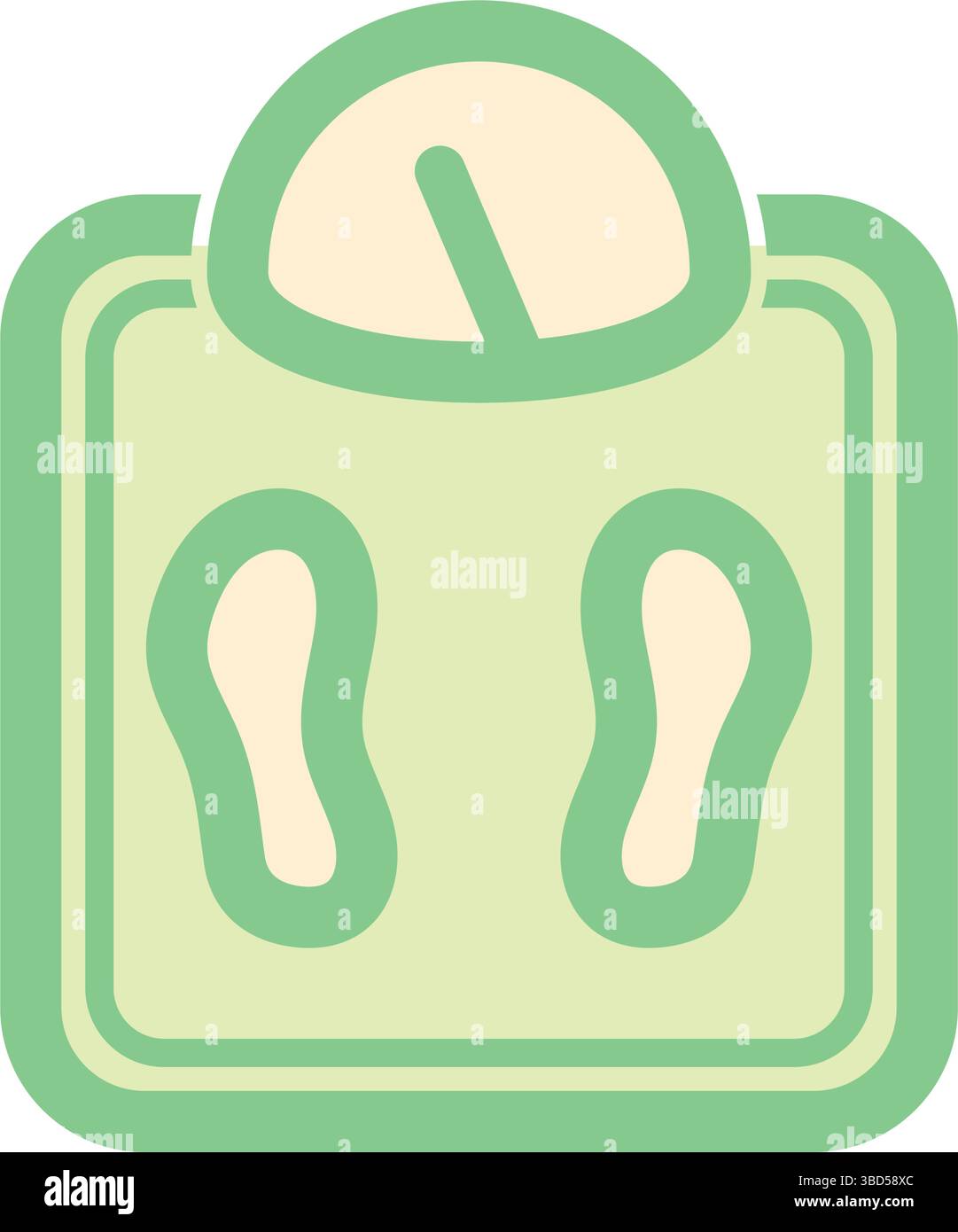 Green bathroom scale icon. Vector illustration Stock Vector Image & Art ...