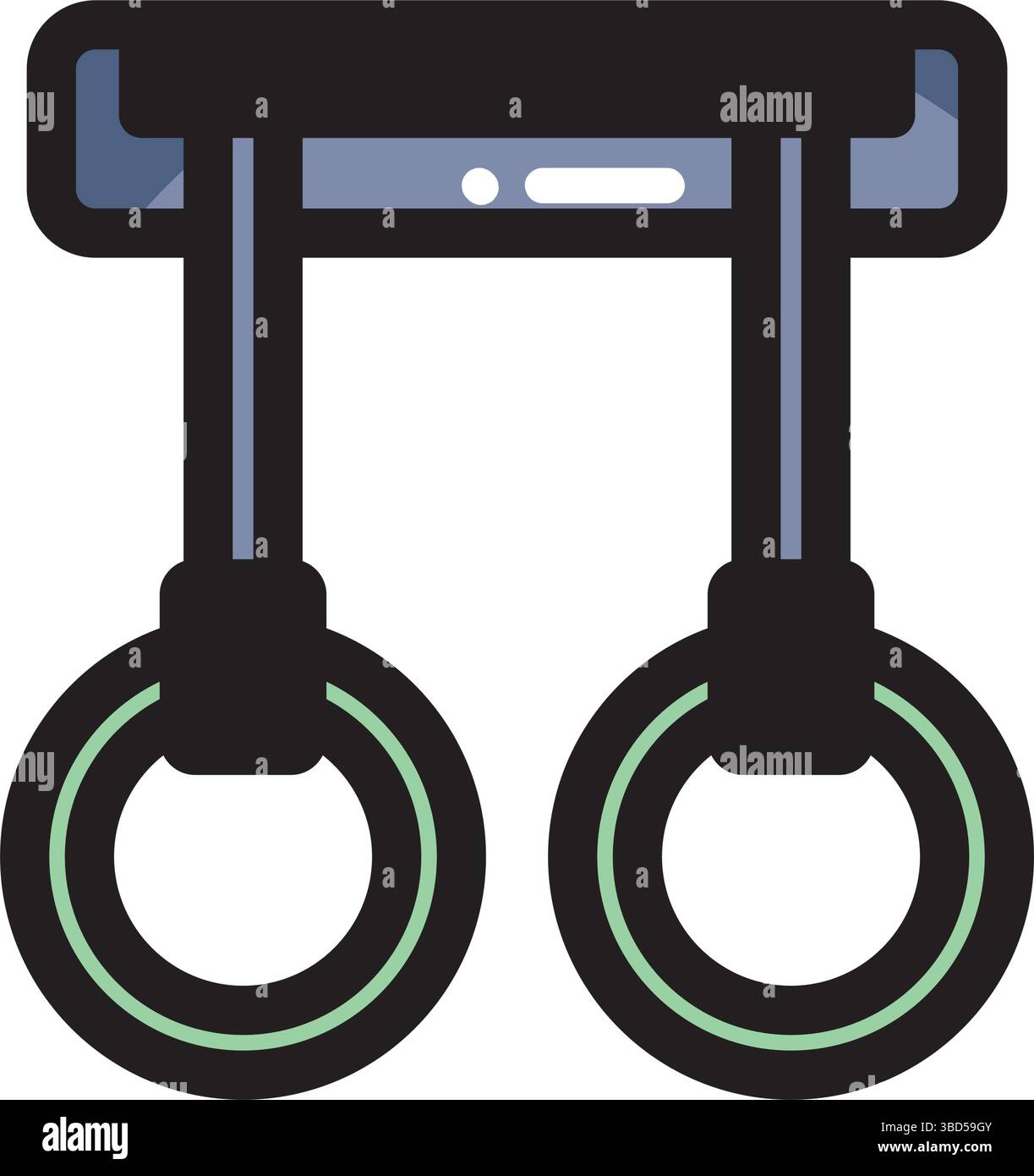 Gymnastic rings Stock Vector Images - Alamy