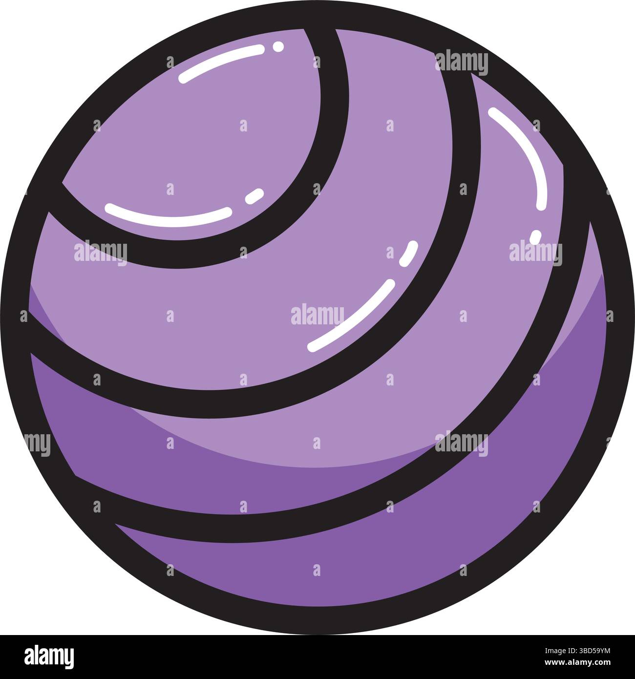 Purple volleyball ball shape. Vector Stock Vector Image & Art - Alamy