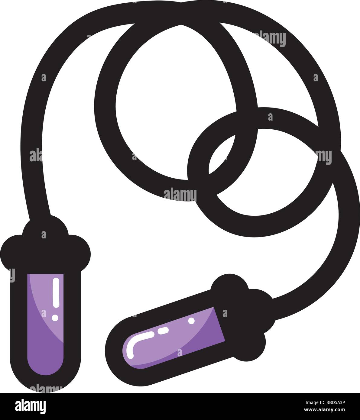 Jump rope fitness gear. Vector Stock Vector Image & Art - Alamy