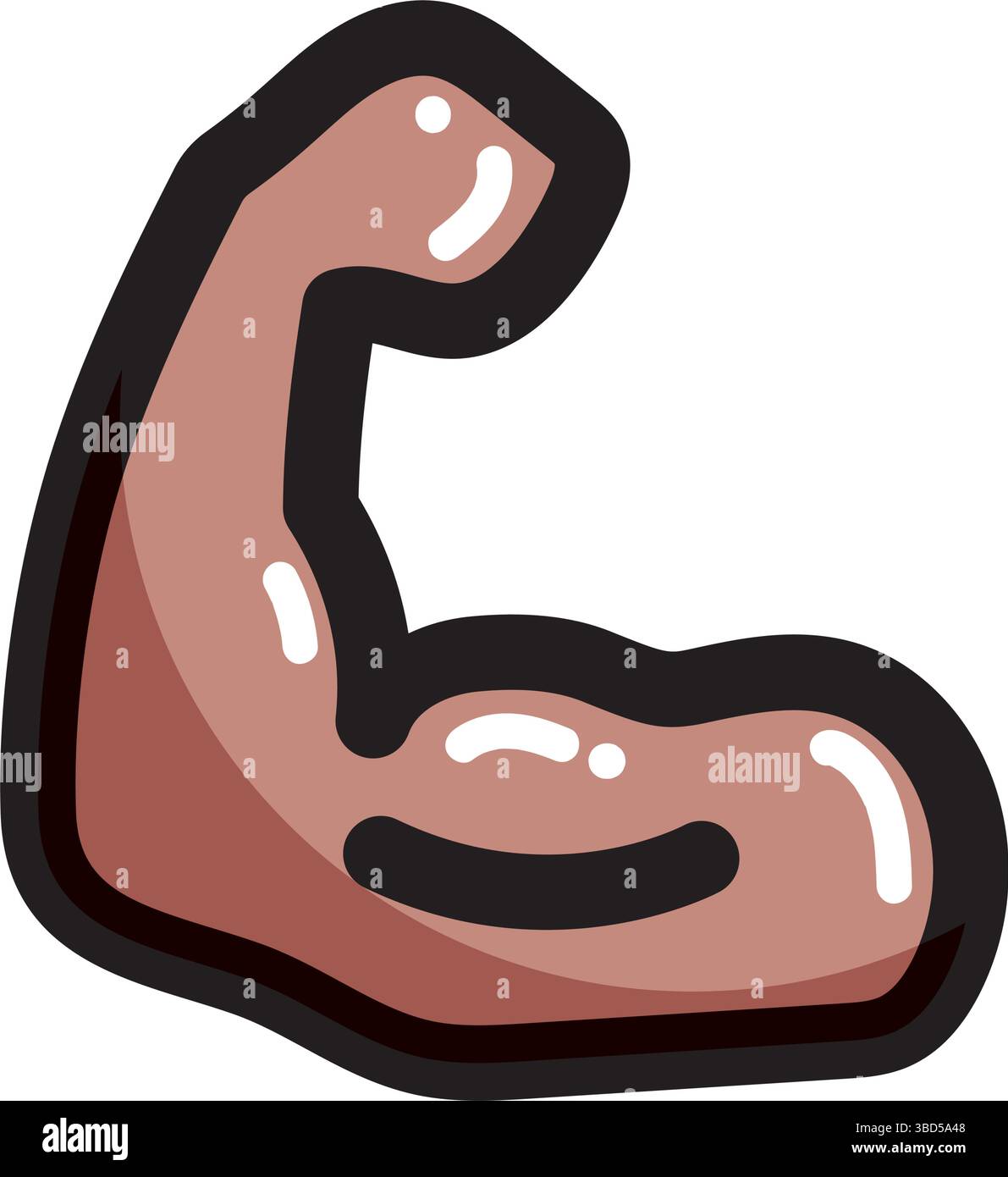 Pink strong bicep icon. Vector Stock Vector Image & Art - Alamy