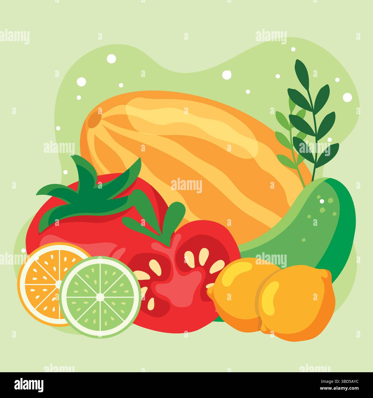 Mix citrus Stock Vector Images - Alamy