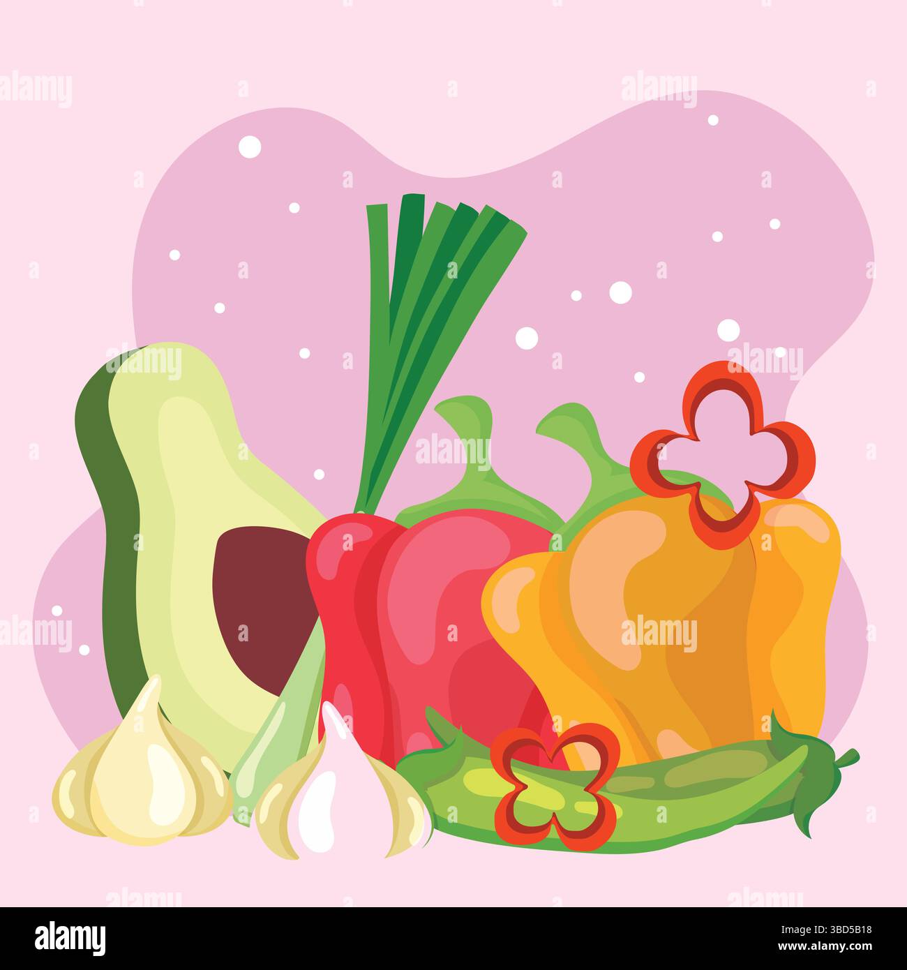 Vibrant fresh green bell Stock Vector Images - Alamy