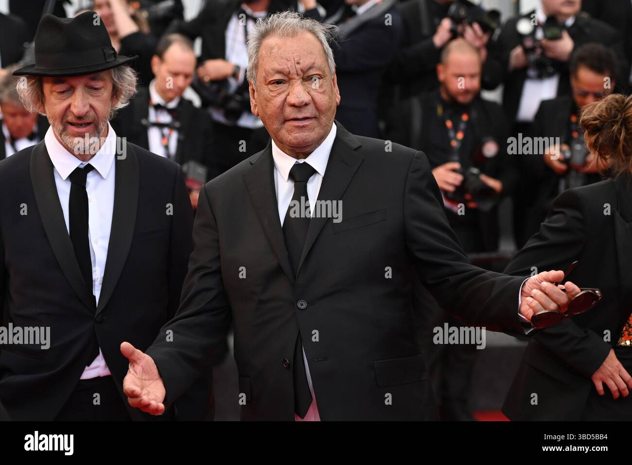 Cannes, France. 22nd May, 2025. Tony Gatlif arrives at the premiere of ...