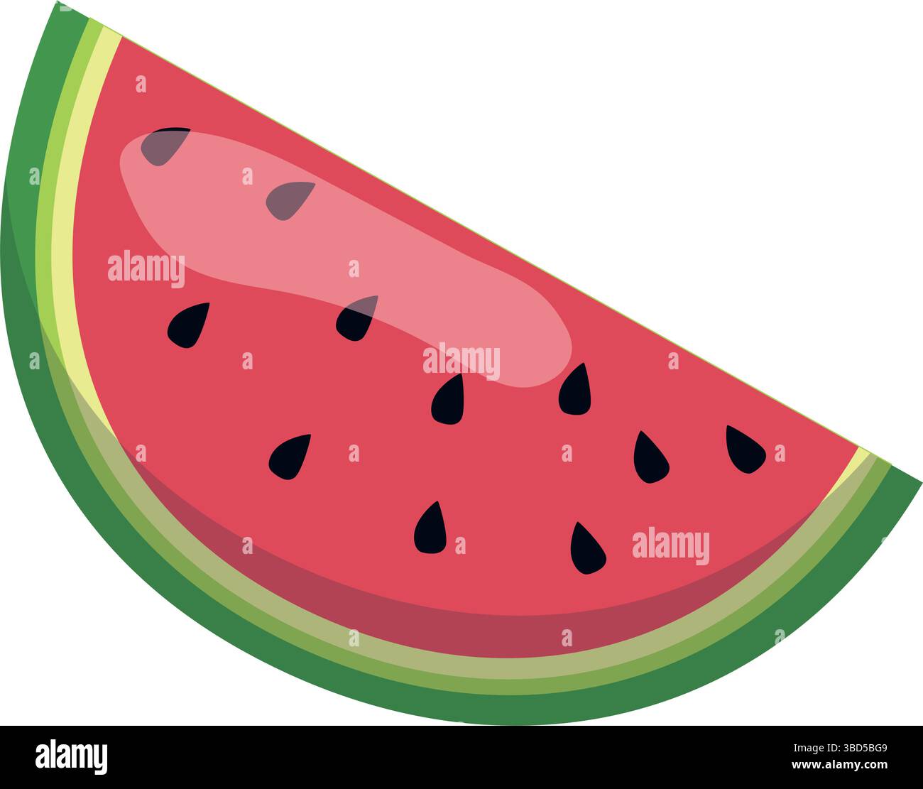 Watermelon sweet juicy red green Stock Vector Images - Alamy
