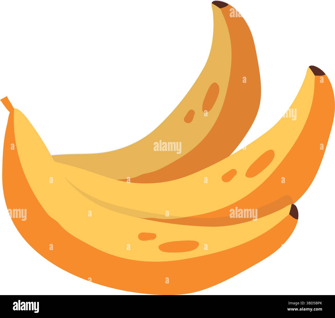 Delicious ripe bananas on Stock Vector Images - Alamy