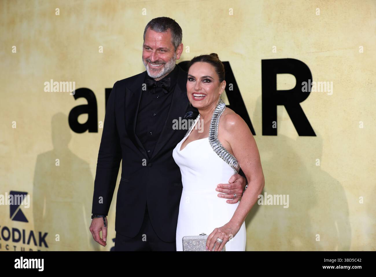 May 22, 2025, Antibes, Cote D'azur, France: MARISKA HARGITAY and PETER HERMANN pose during the ...