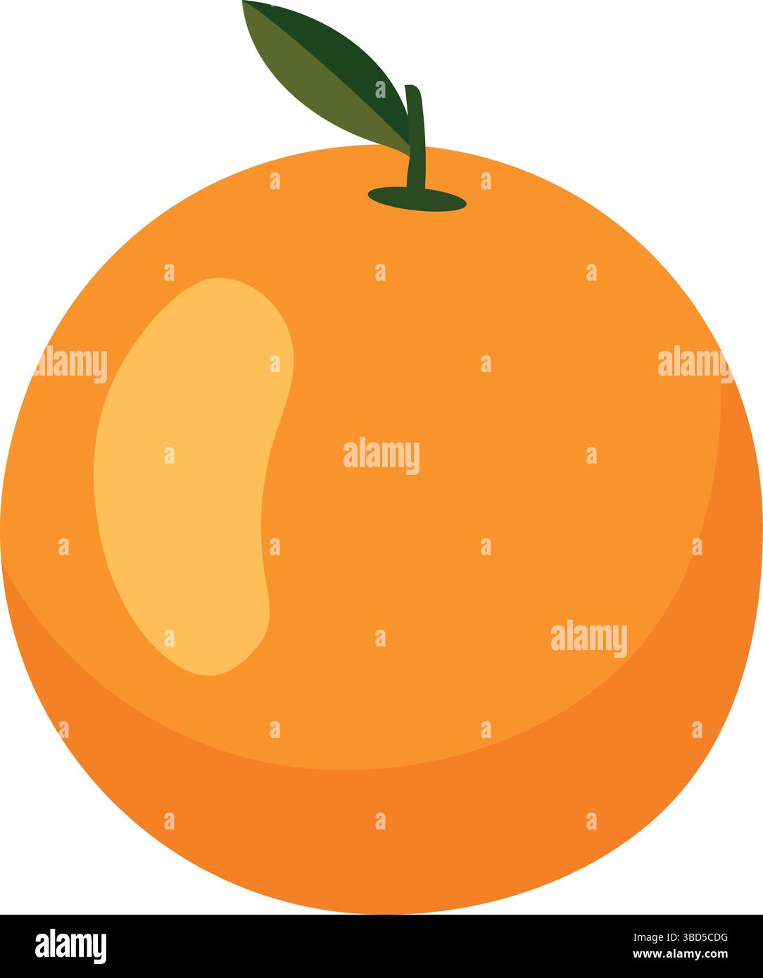 Whole orange fruit icon. Vector Stock Vector Image & Art - Alamy