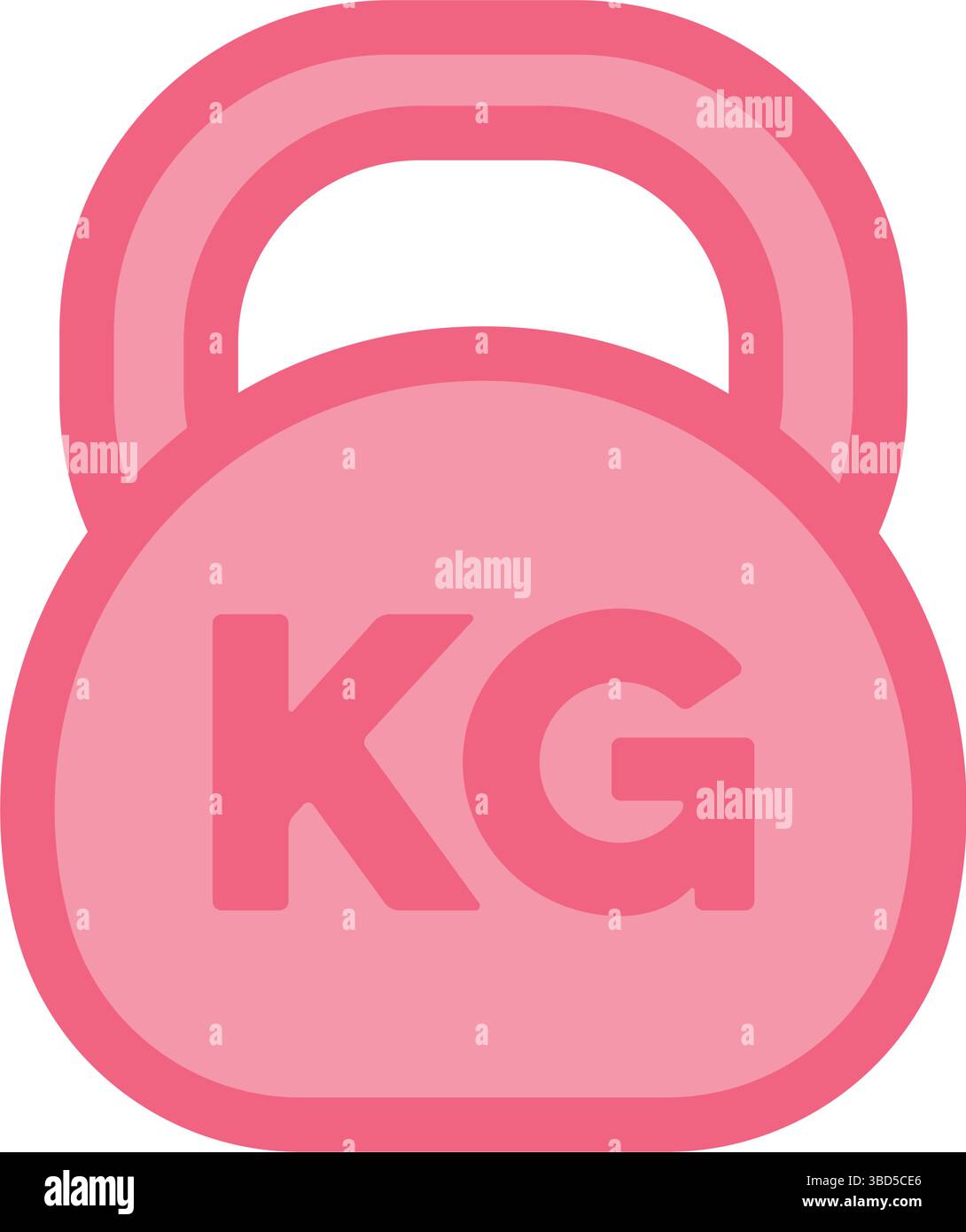 Pink kettlebell gym kg. Vector Stock Vector Image & Art - Alamy