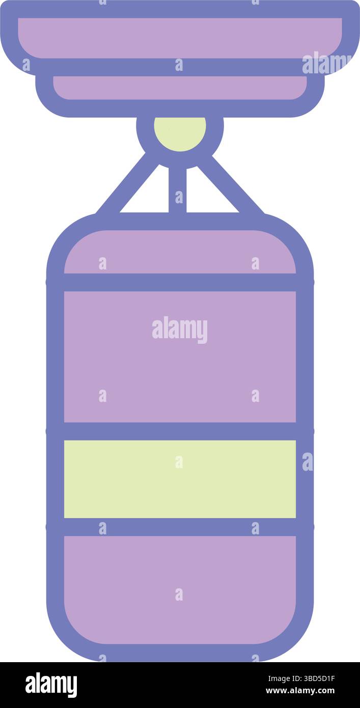Purple boxing bag icon. Vector Stock Vector Image & Art - Alamy