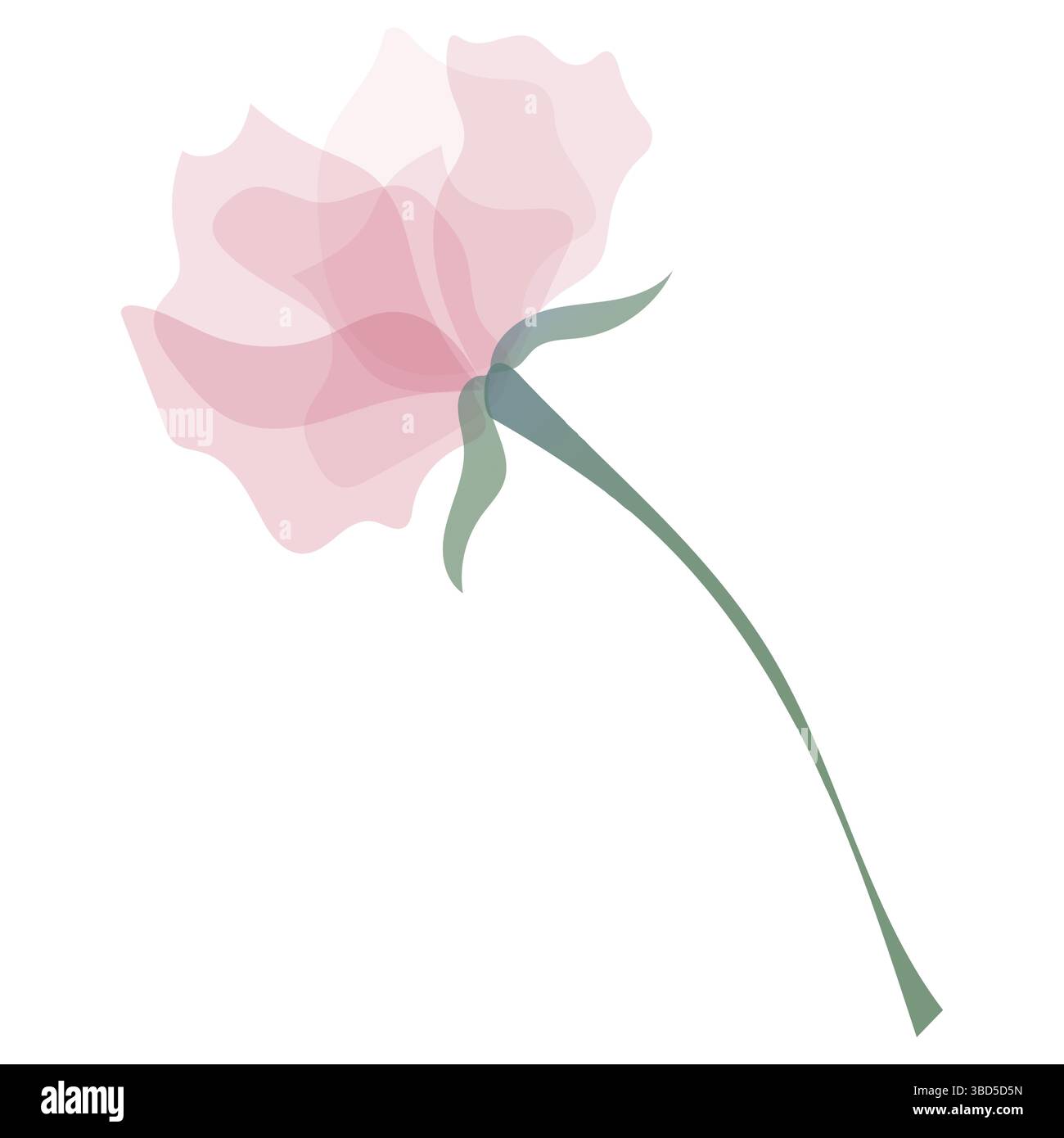 Flower petal icon. Nature beauty symbol. Soft pink bloom. Vector floral ...