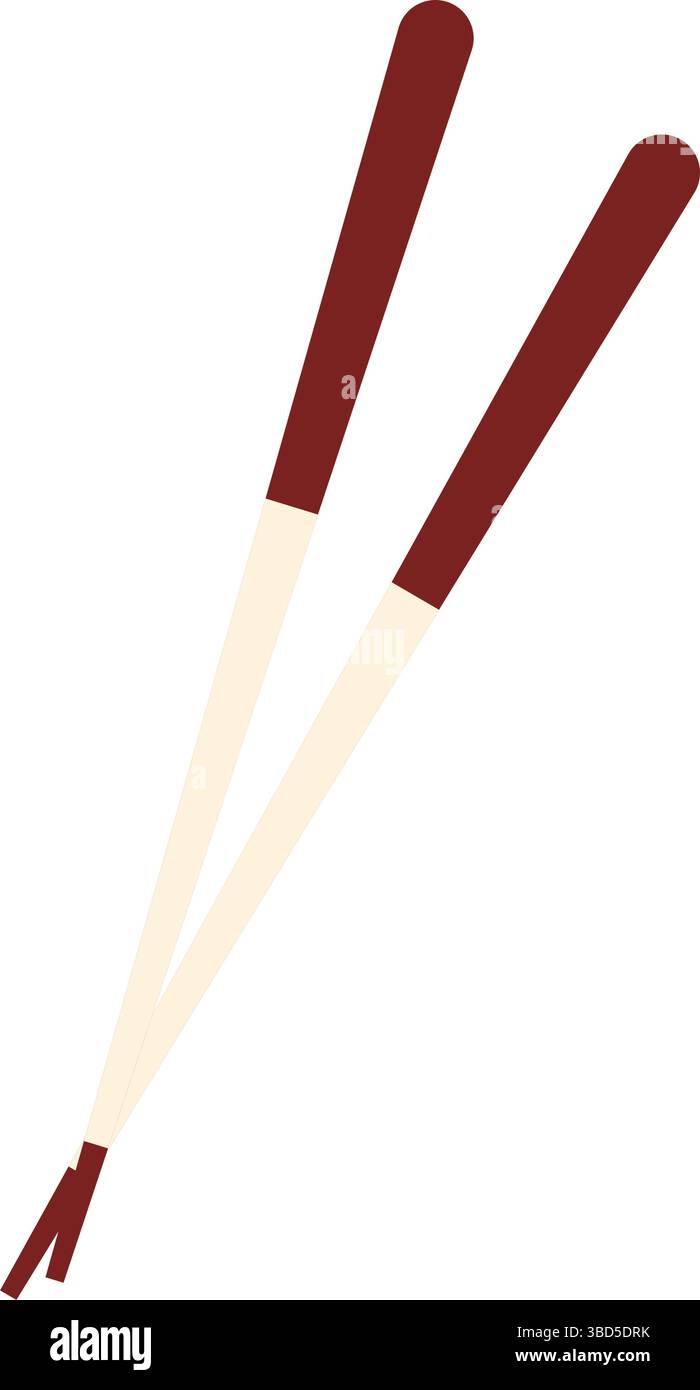 Minimalist chopsticks illustration Stock Vector Images - Alamy