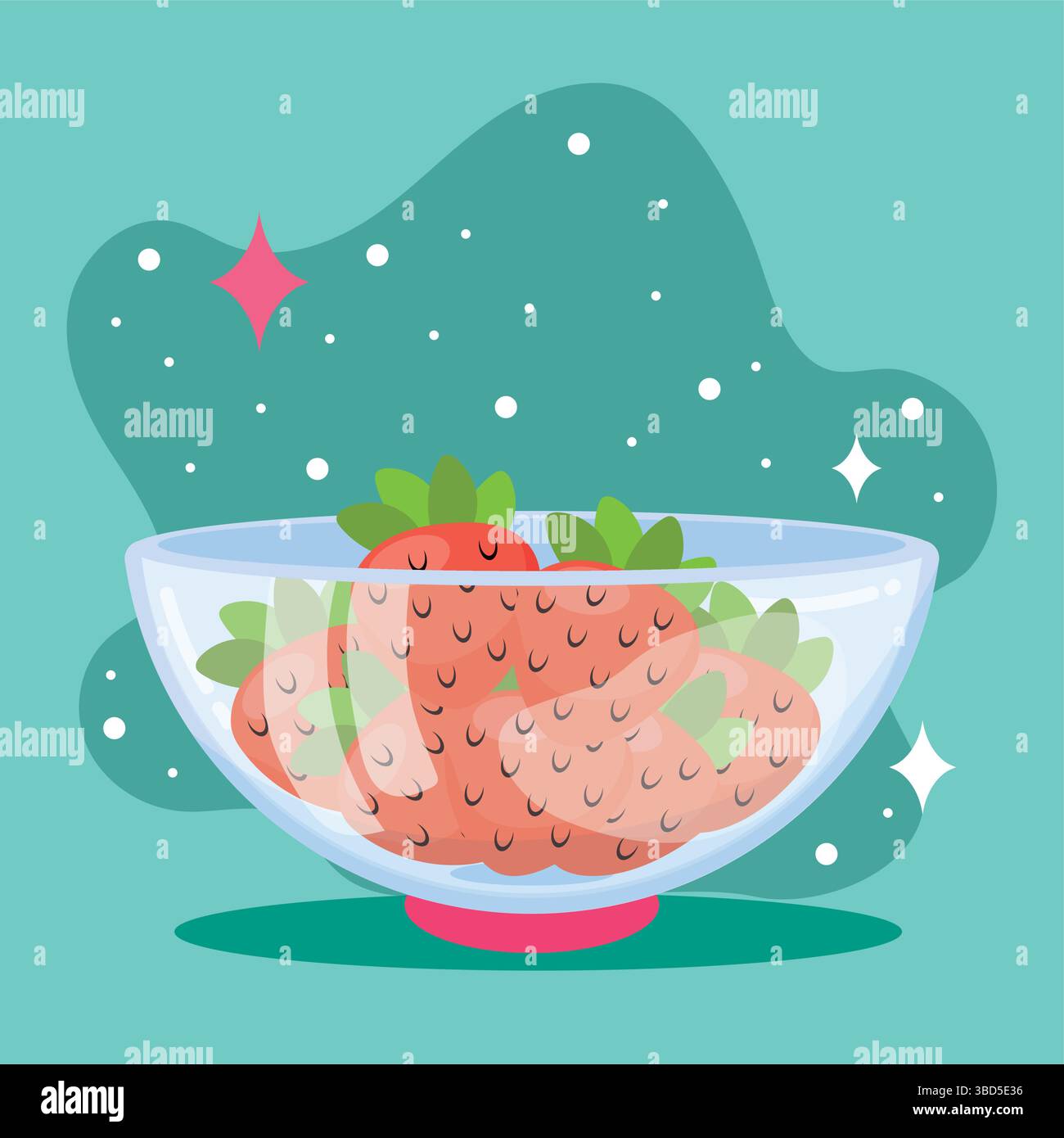 Glass full red ripe Stock Vector Images - Alamy