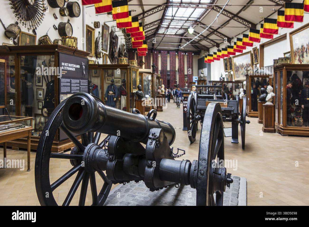 Collection of 19th century muzzle-loading black powder guns, weapons ...