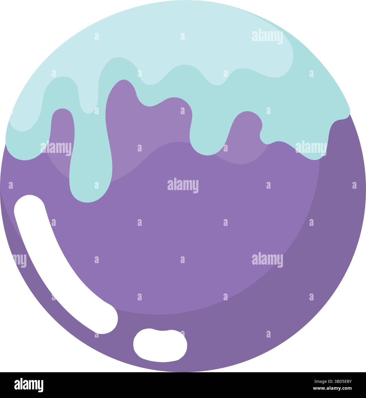 Purple ball with frosting top. Vector Stock Vector Image & Art - Alamy