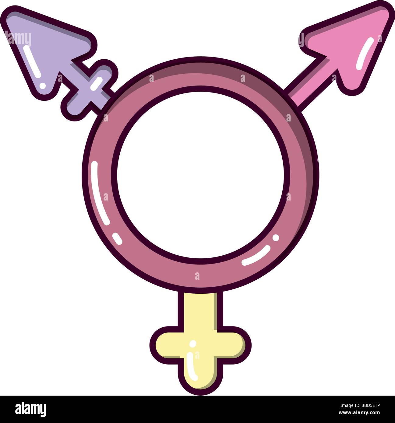 Transgender pride symbol. Vector Stock Vector Image & Art - Alamy