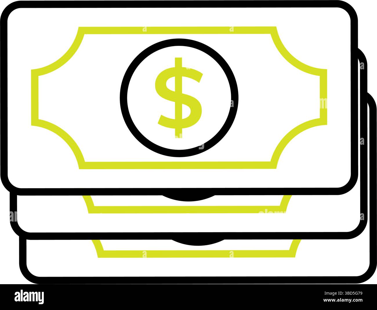 Dollar bill pack stack. Vector Stock Vector Image & Art - Alamy