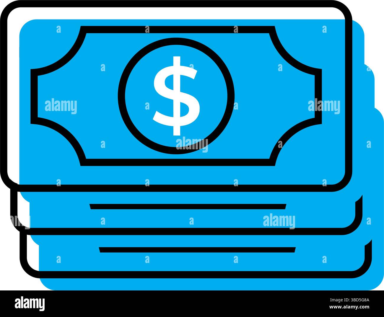 Dollar bill pack stack. Vector Stock Vector Image & Art - Alamy
