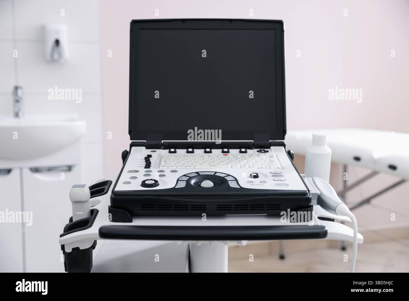 Modern ultrasound machine in clinic. Medical equipment Stock Photo - Alamy