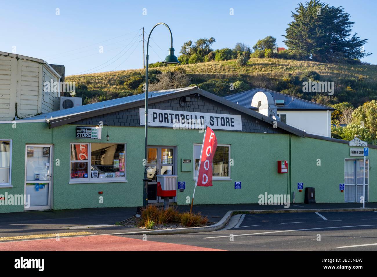 Portobello village, near Dunedin ( (Ōtepoti), Otago harbour, South ...