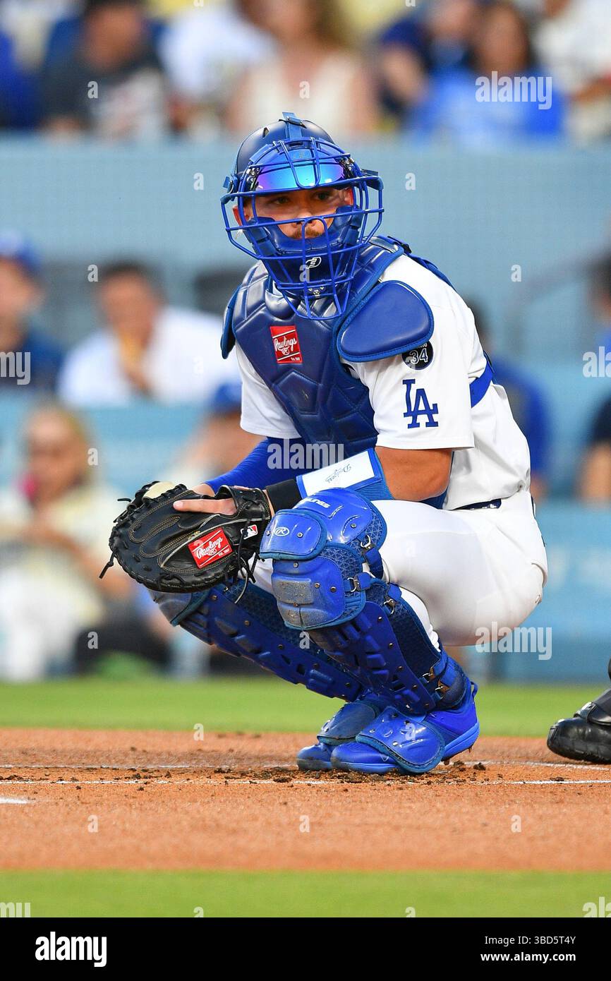 LOS ANGELES, CA - MAY 21: Los Angeles Dodgers catcher Dalton Rushing ...