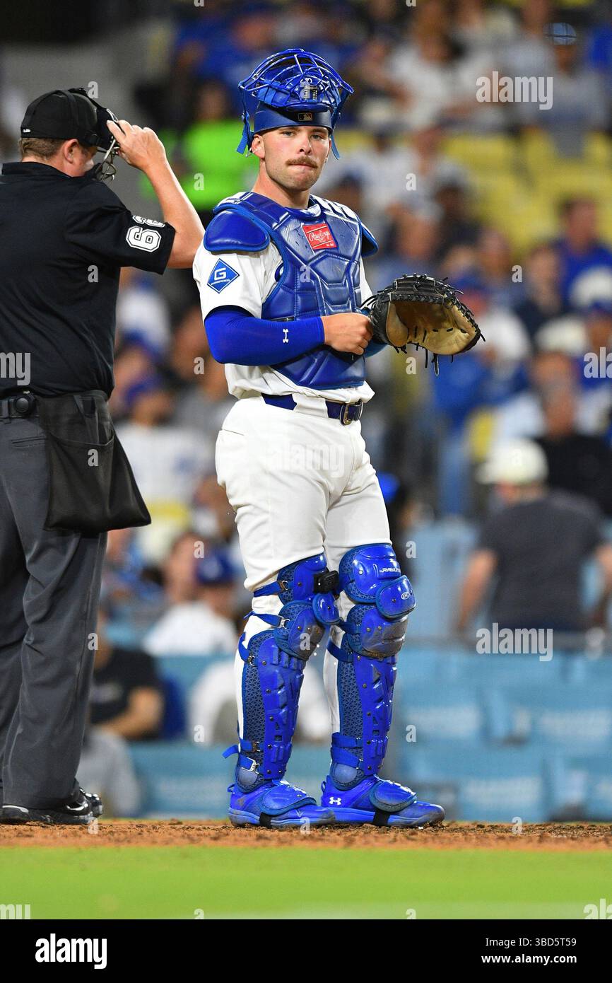 LOS ANGELES, CA - MAY 21: Los Angeles Dodgers catcher Dalton Rushing ...