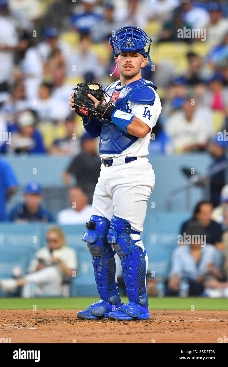 LOS ANGELES, CA - MAY 21: Los Angeles Dodgers catcher Dalton Rushing ...