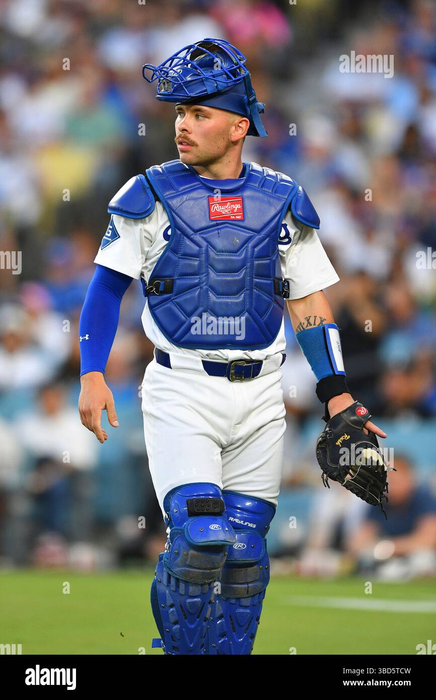 LOS ANGELES, CA - MAY 21: Los Angeles Dodgers catcher Dalton Rushing ...