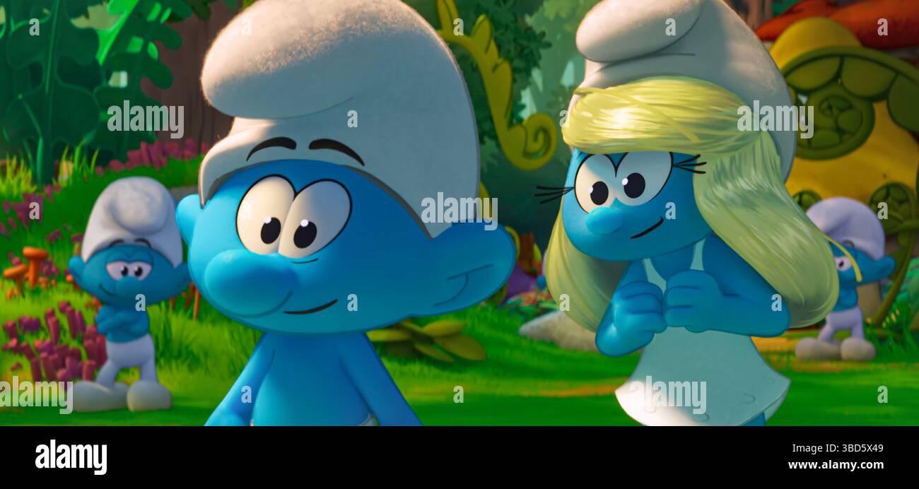 USA. A scene from (C)Paramount Pictures new movie: Smurfs (2025). Plot ...