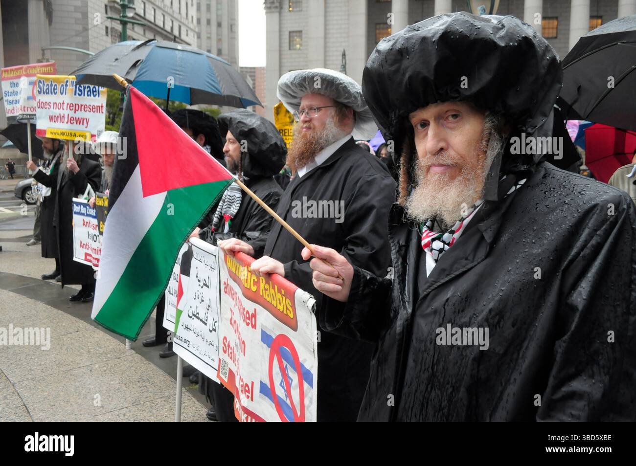 A member of Neturei Karta who are ultra-Orthodox, anti-Zionist Jews ...