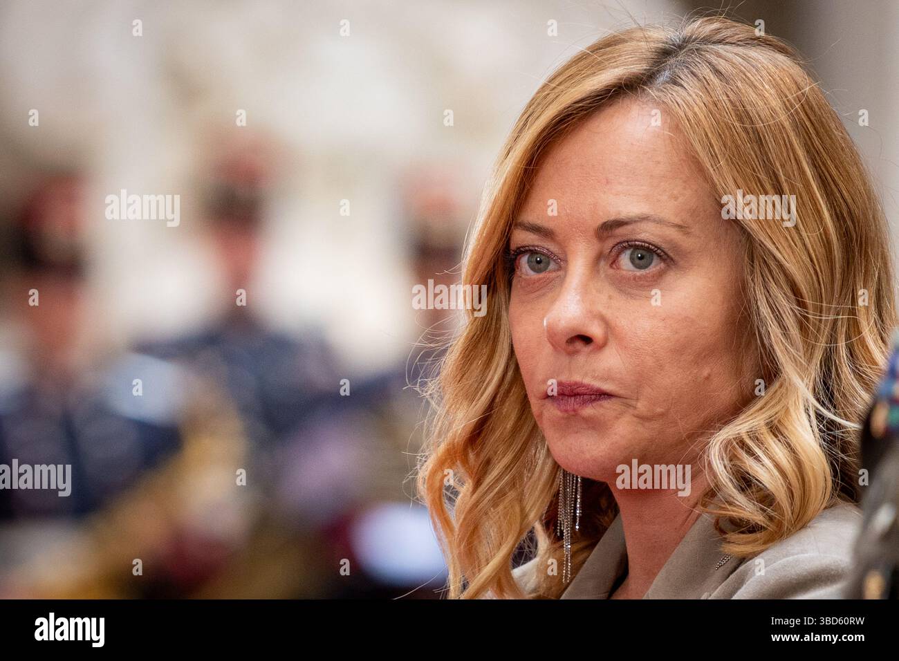 Rome, Italy. 22nd May, 2025. Italian Prime Minister Giorgia Meloni ...