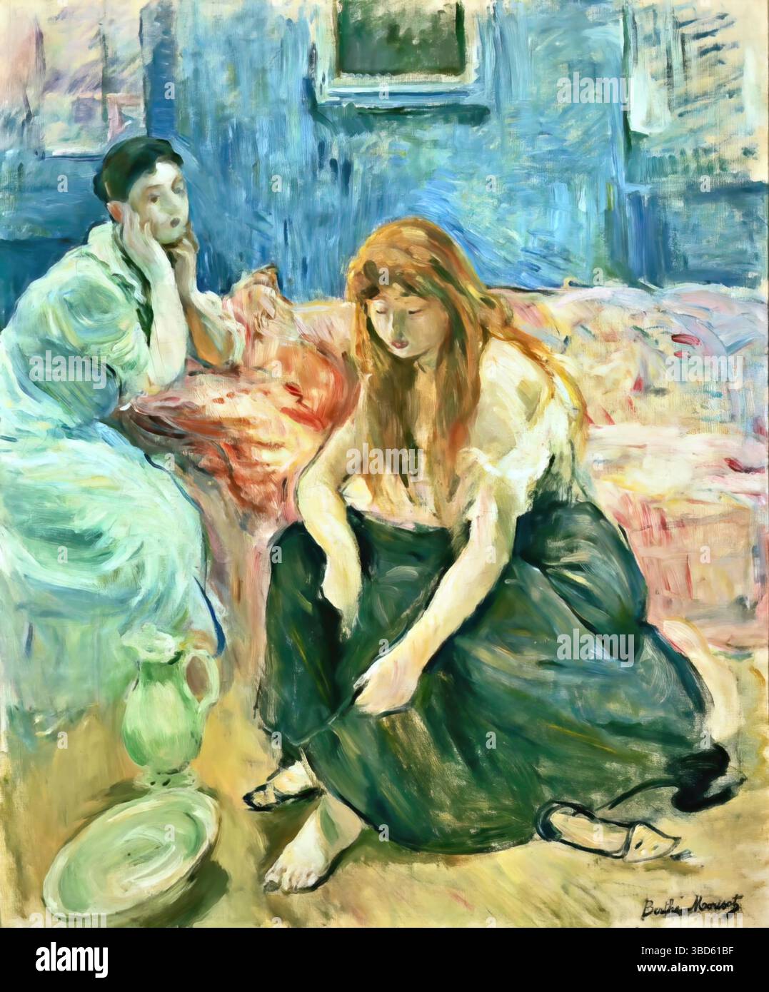 Two Girls, 1894 – Berthe Morisot Stock Vector Image & Art - Alamy
