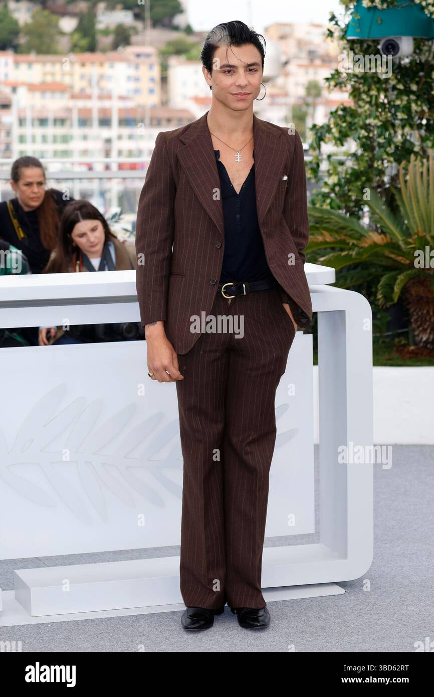 Mitch Martin poses at the photocall of 'Romeria' during the 78th Cannes Film Festival at Palais ...