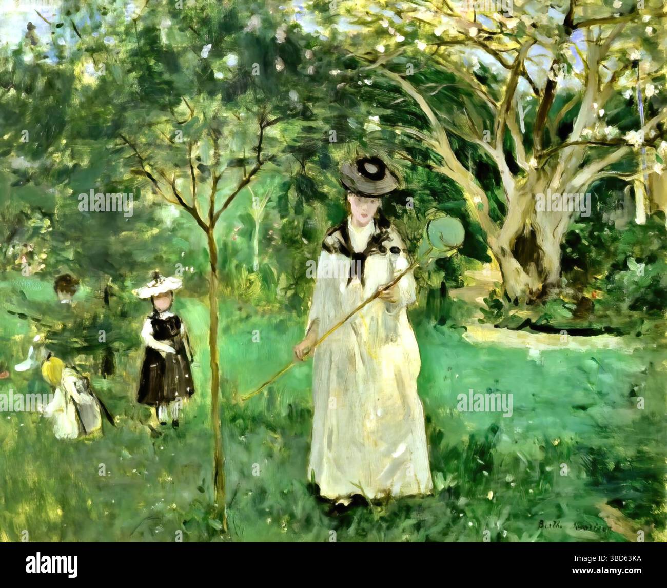 The Butterfly Hunt, 1874 Morisot, Berthe Stock Vector Image & Art - Alamy