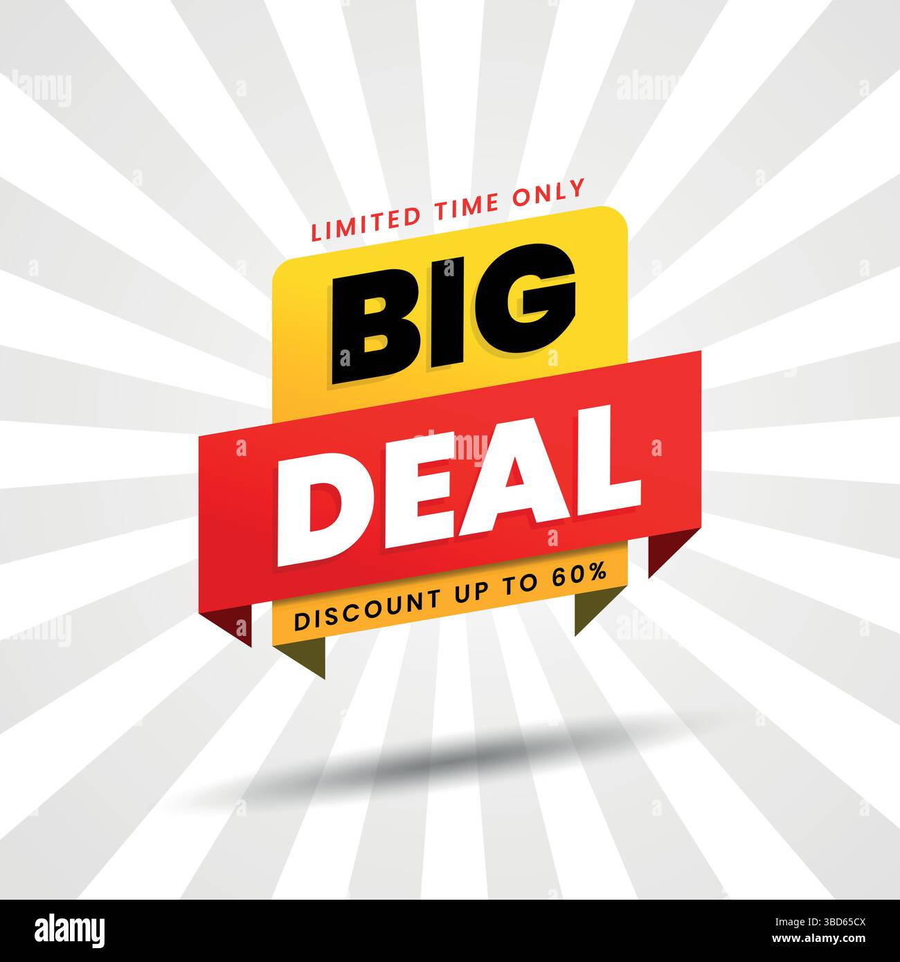 Big Deal Sale banner template design, special offer, vector ...