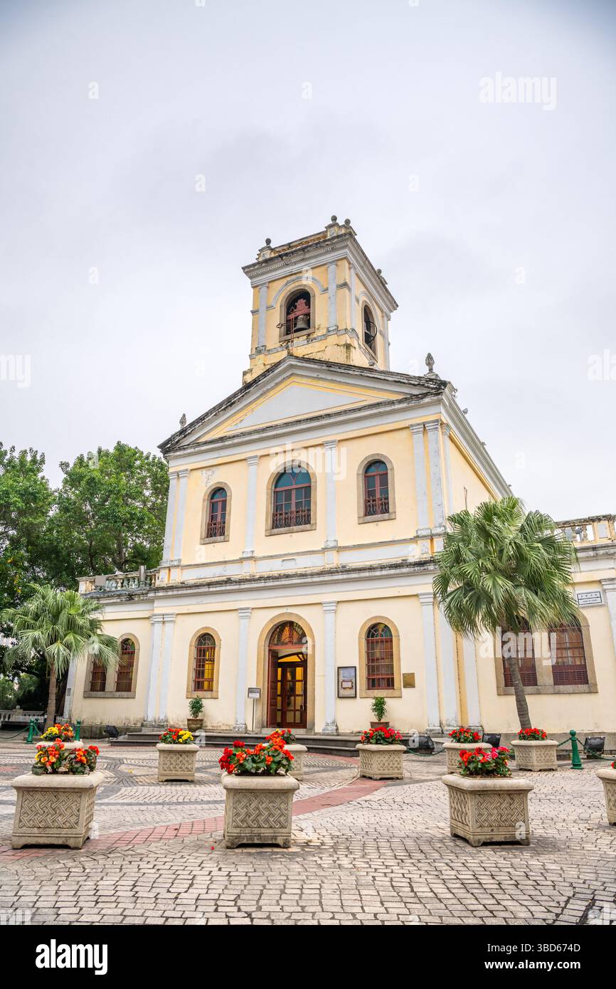 Chapel of St. Francis Xavier in Coloane Village on Taipa Island, Macau ...