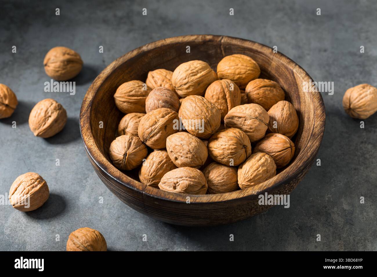 Organic Raw Walnuts in the Shell Ready to Eat Stock Photo - Alamy