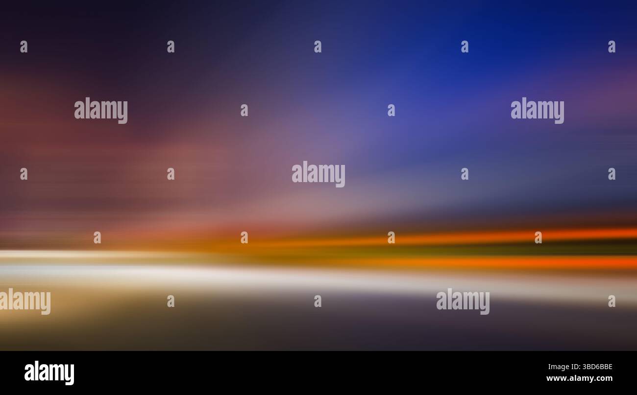 Sunset Sky with Motion Blur . Sunset sky background. Blue sky with ...