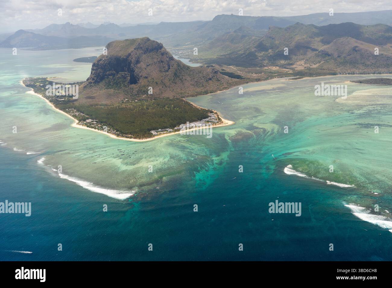 A breathtaking aerial perspective of the optical illusion of an ...