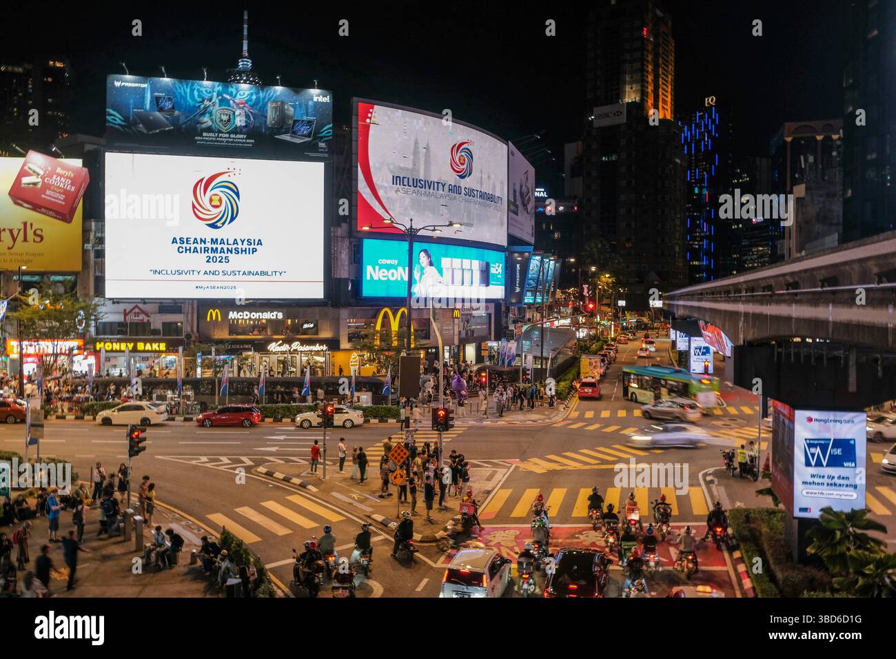 Kuala Lumpur, Malaysia. 22nd May, 2025. Logo of the 46th ASEAN Summit ...