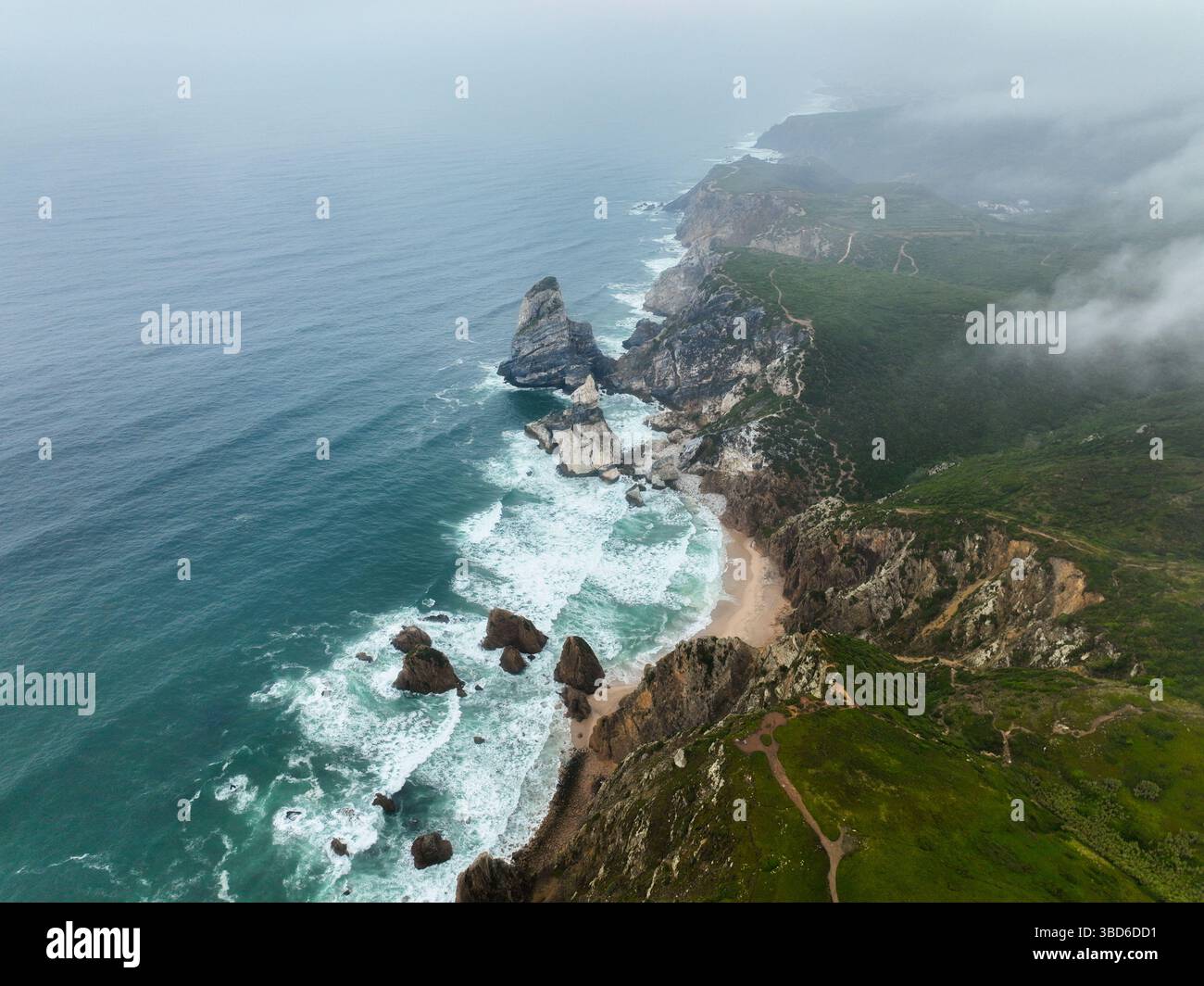 Rocky jagged cliffs surf hi-res stock photography and images - Alamy