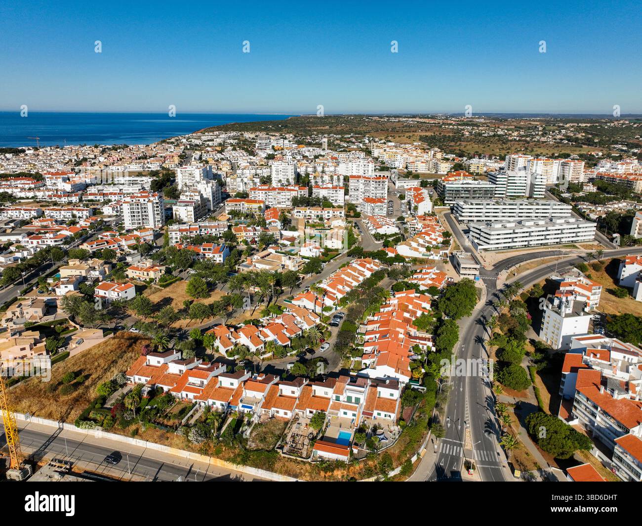 Aerial photo of Lagos showing residential neighborhoods, white ...