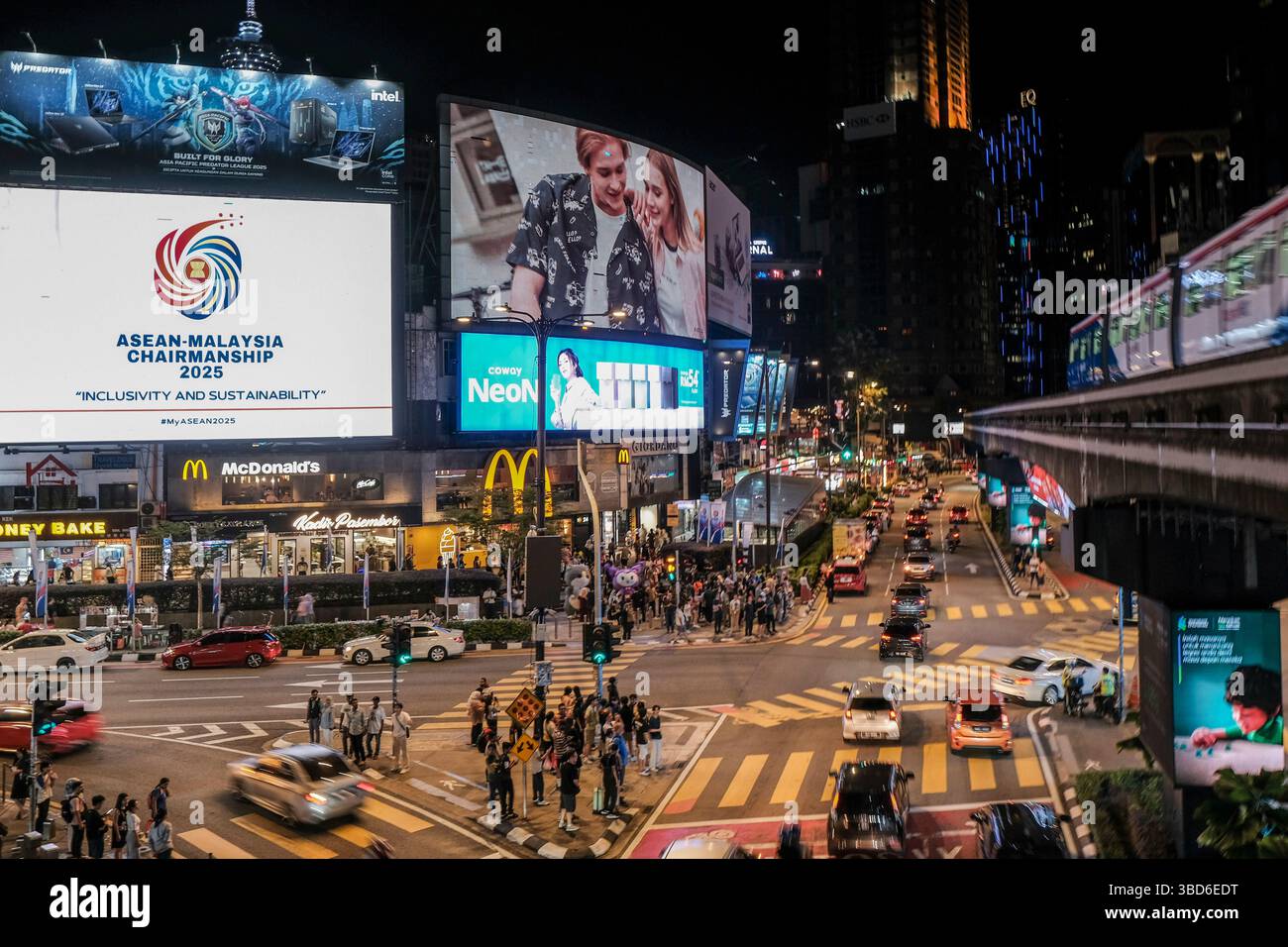 Kuala Lumpur, Malaysia. 22nd May, 2025. Logo of the 46th ASEAN Summit ...