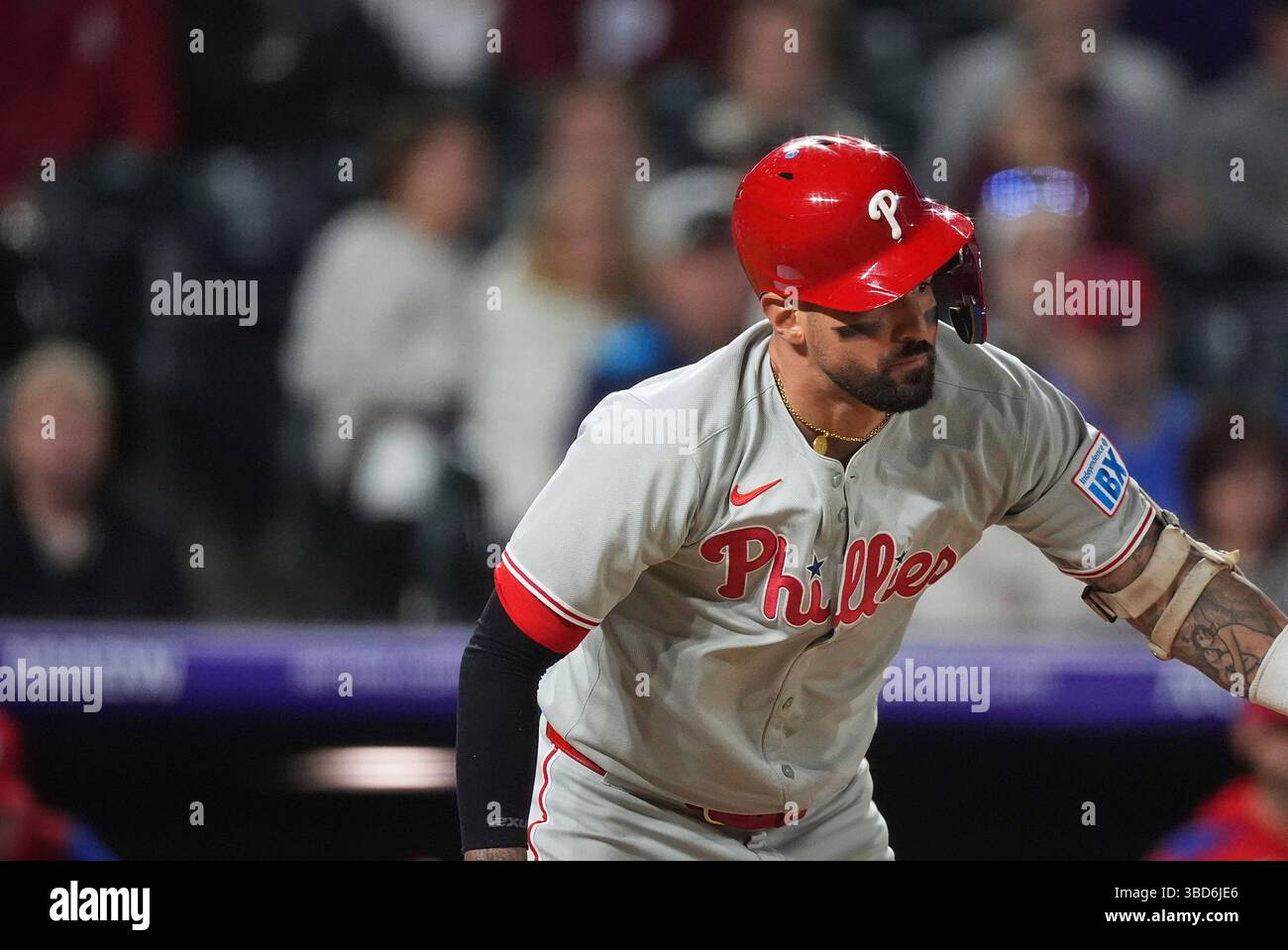 Philadelphia Phillies right fielder Nick Castellanos (8) in the eighth ...