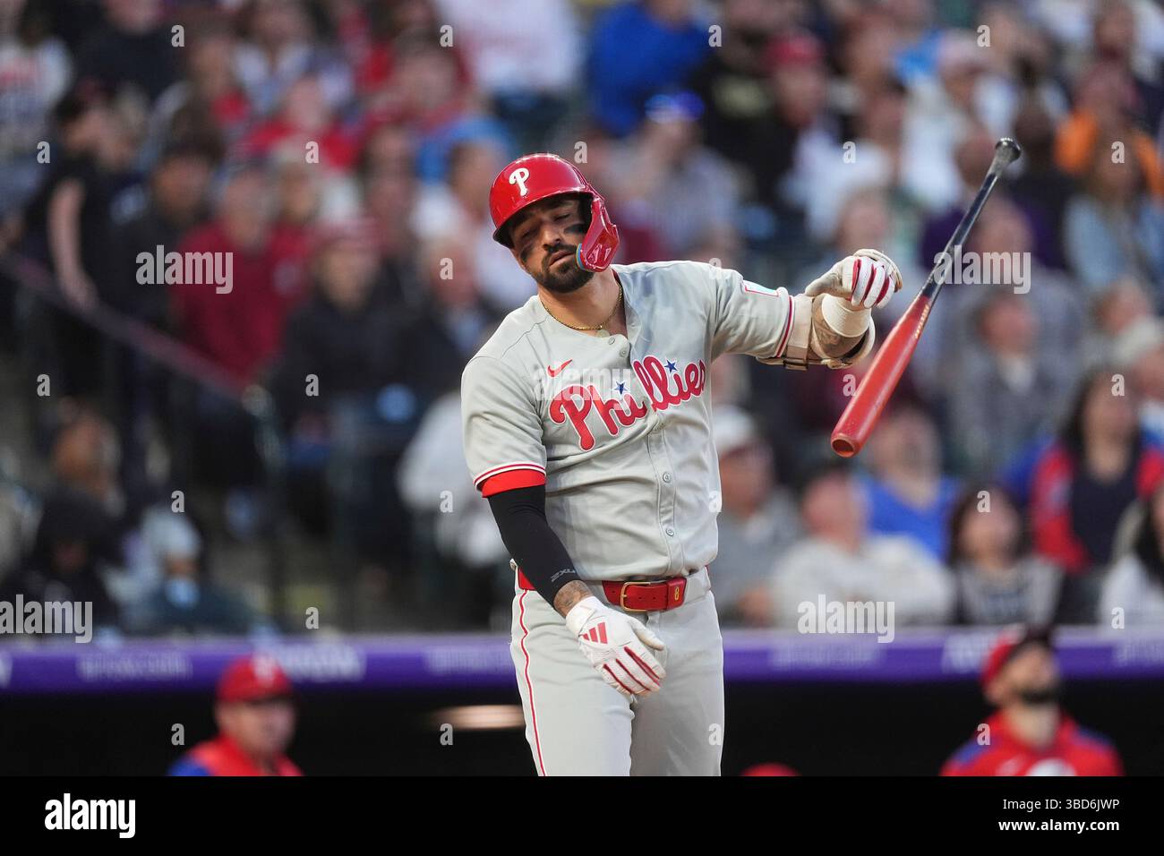 Philadelphia Phillies right fielder Nick Castellanos (8) in the fifth ...