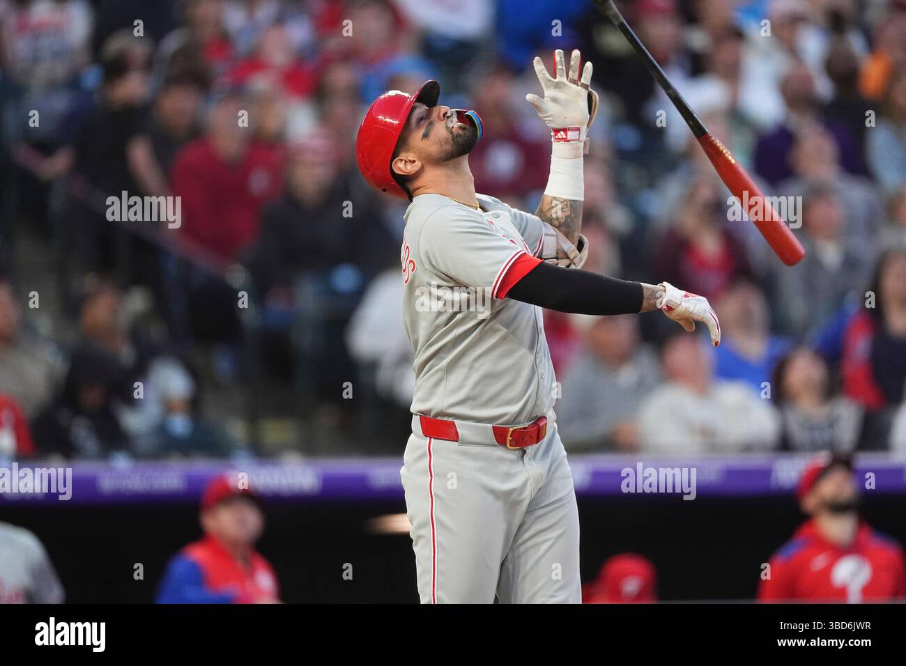 Philadelphia Phillies right fielder Nick Castellanos (8) in the fifth ...