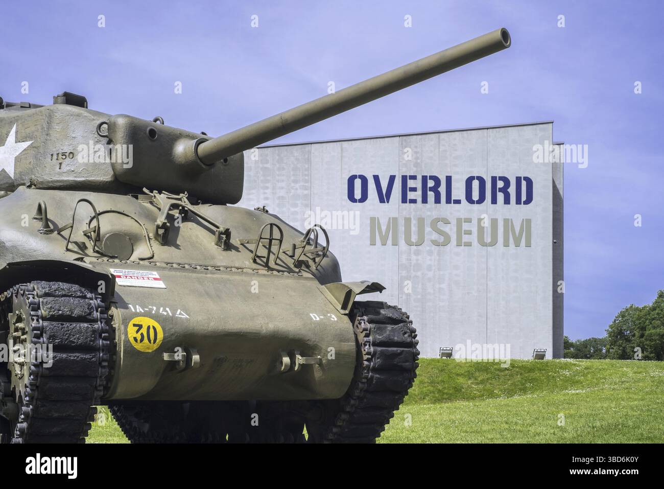 American M4 Sherman tank at the Overlord Museum near Omaha Beach about ...